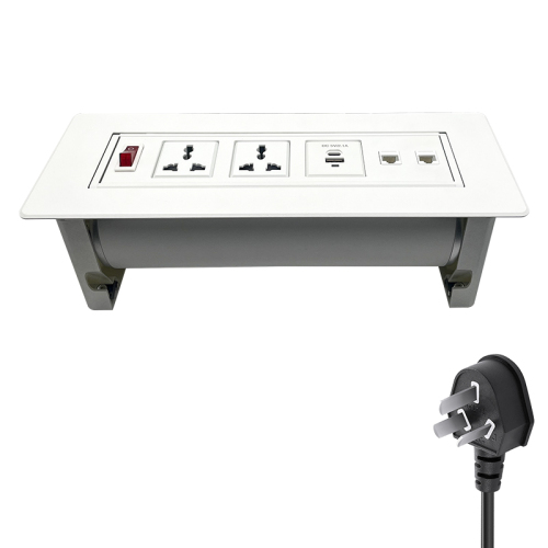 Manual Flip up rotary power socket with universal sockets USB Charging ...