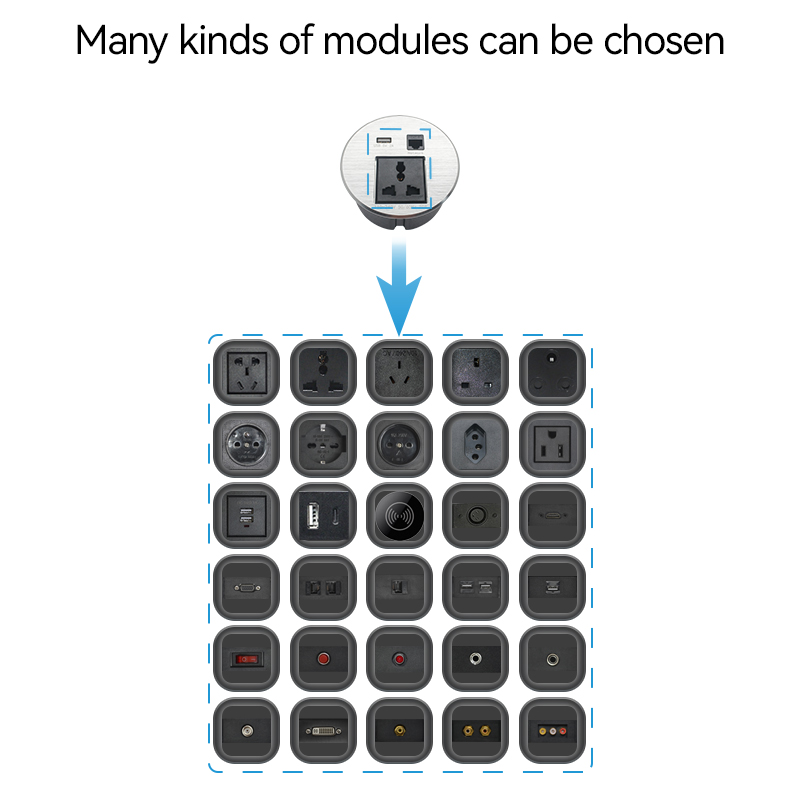 Customized Professional Desk Power Socket Furniture Desktop Socket ...