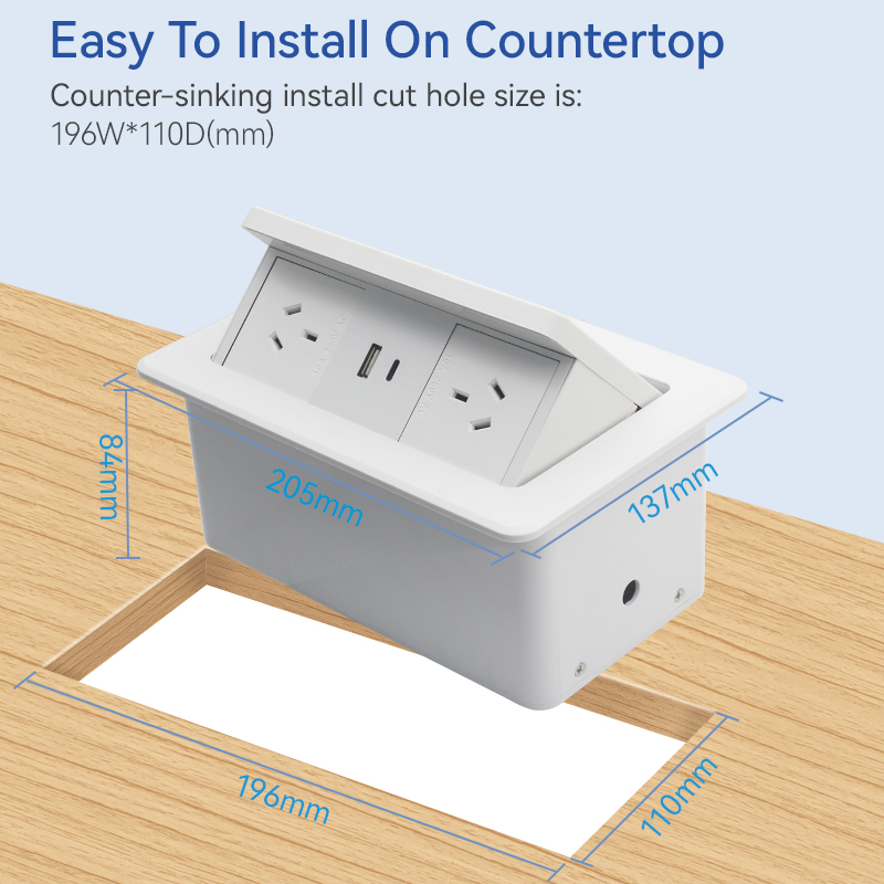 Australian standard electric home safety ABS pop up socket with 15 w ...