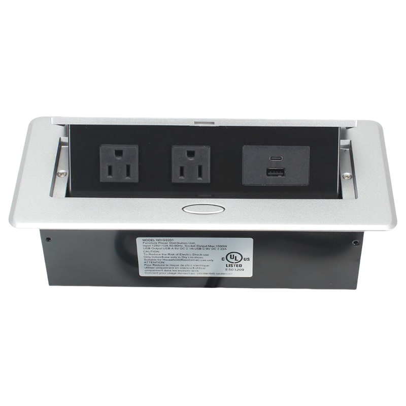 Gaost Table Sliver Pop Up Socket Countertop Pop Up Plug Countertop Electrical Outlets Kitchen