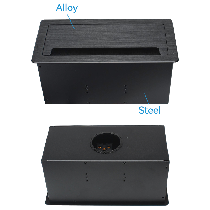 Conference table new GB fast charger flip up box 2 rj45 connector cat6 ...