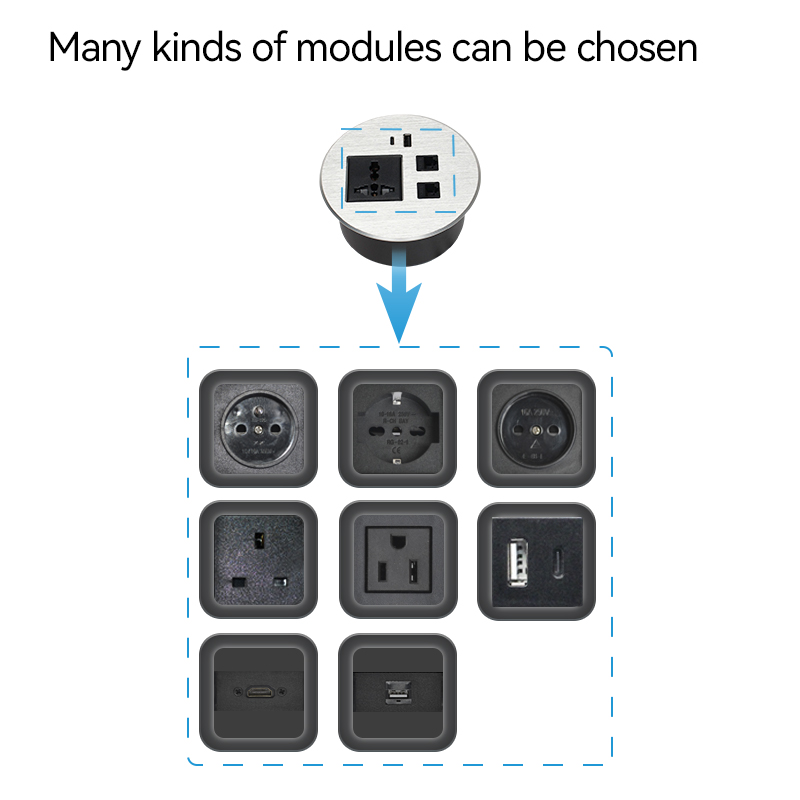 Gaost Universal Hidden PD 65w Power Strip for Office Kitchen Cabinet ...