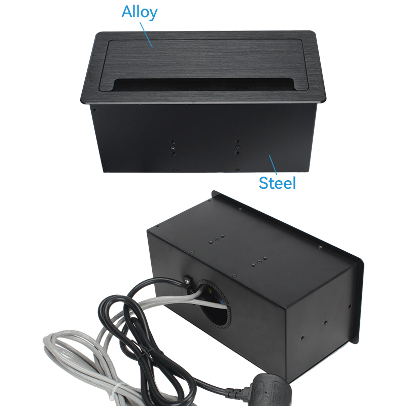 UK socket CAT6 RJ45 flip up power strip socket for conference ...