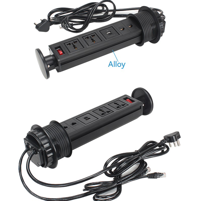 Smart Home Kitchen Lift Mental Panel 230 V Standard Pop Up Power Socket ...