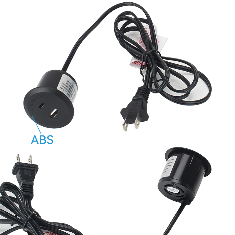 Usb power grommet Sofa USB charger PD20W Type C charger Hole 45mm,Desk ...