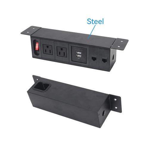 Furniture Under Desk Power Strip Socket Usb Wall Power Strip Practical ...