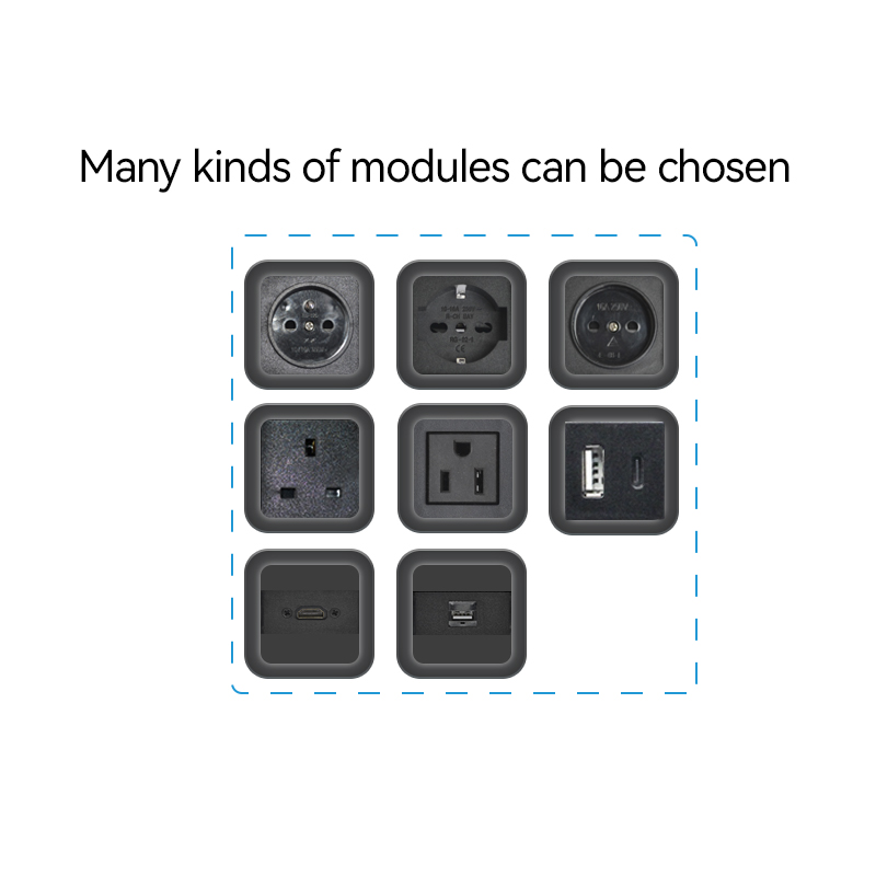 Furniture Office UK Phone PD20w USB-C Charger Black Power Grommet ...