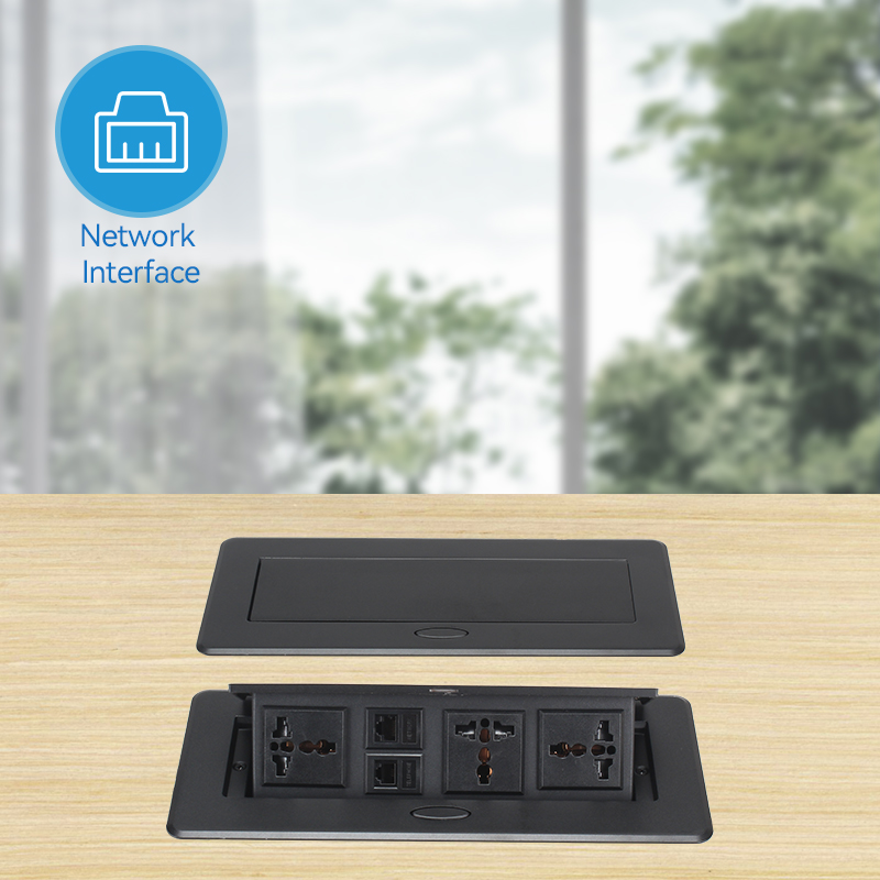 Pop Up Electrical Socket With Power Plug For Office Table Tabletop ...