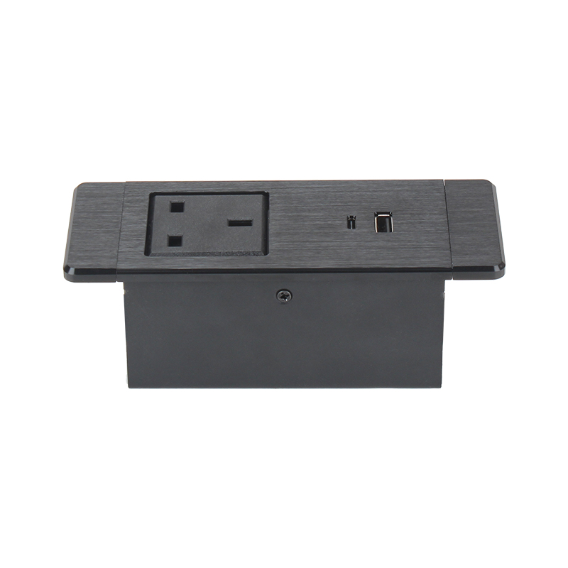 UK Power Socket With 1 USB-A/C For Desktop Office Table,Recessed Power ...