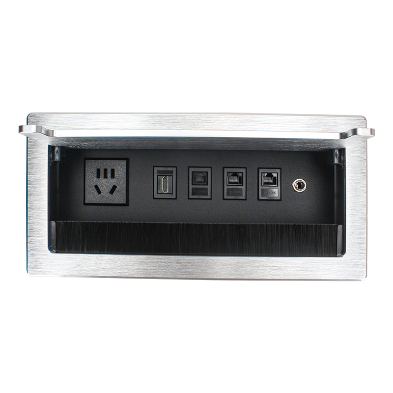 Flip Up Power Socket With Weak Modules HDMI CAT6 AUDIO For Conference ...