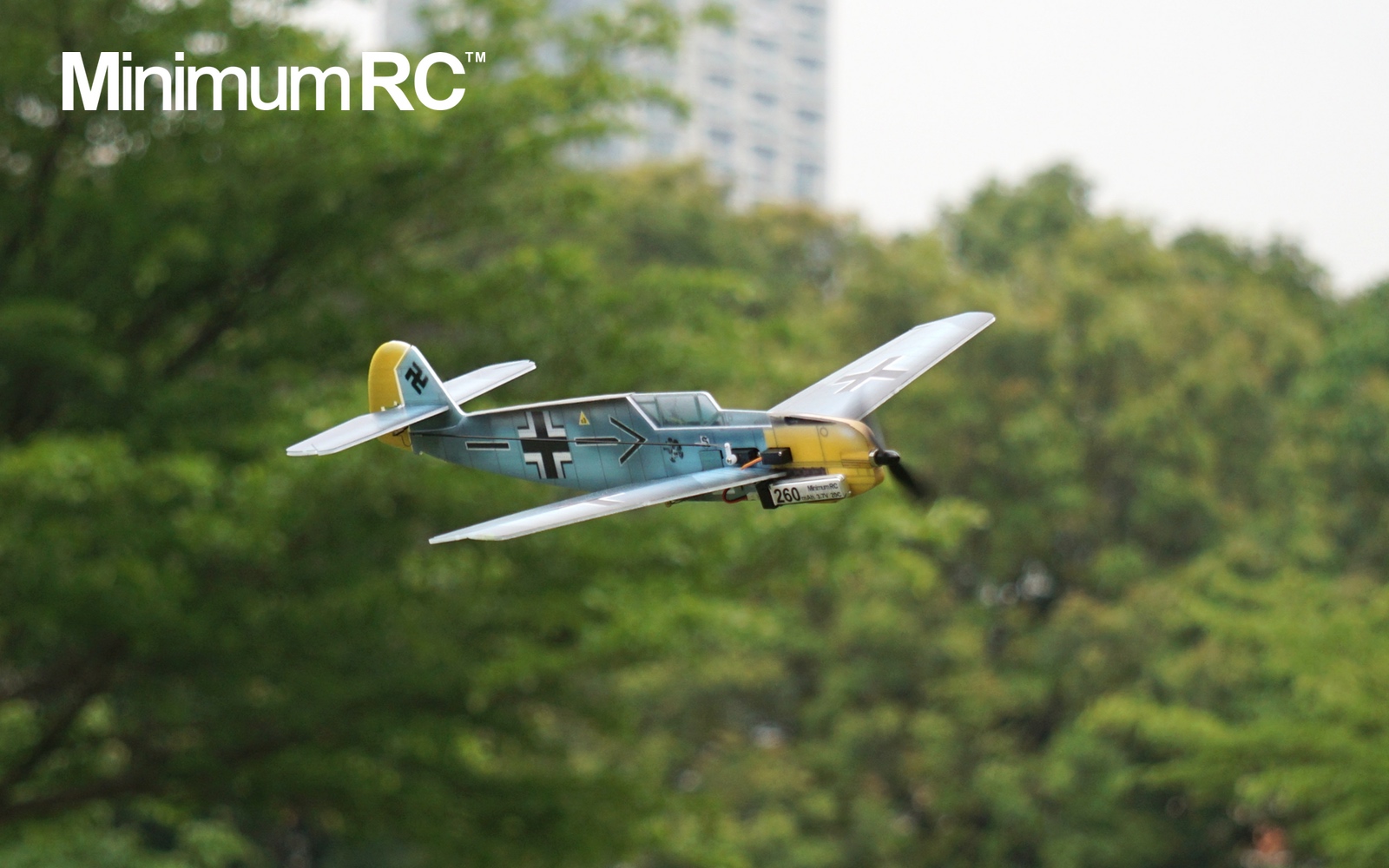 Messerschmitt BF-109 360mm profile scale micro 4CH RC aircraft kit