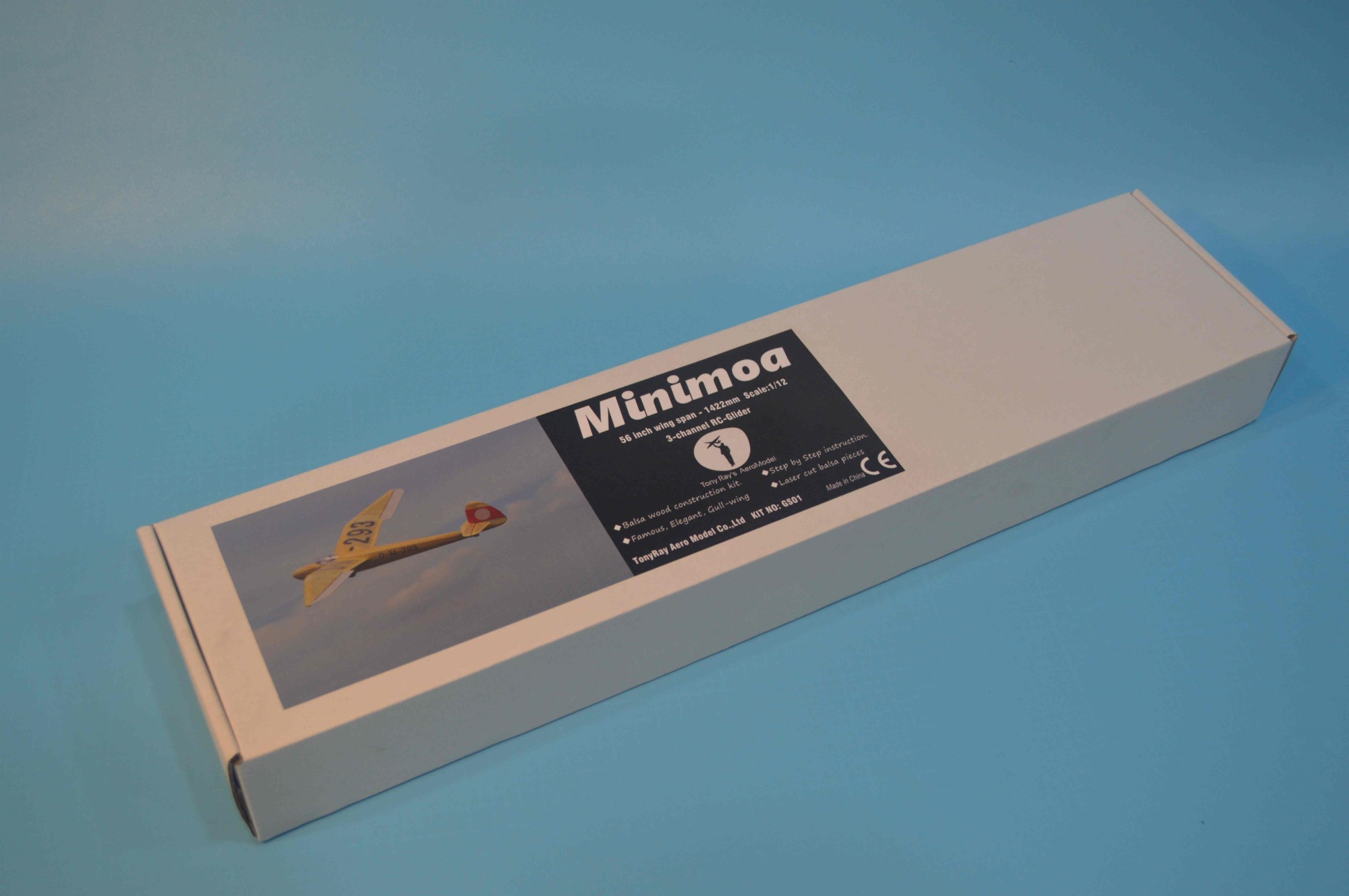 Mini Moa kit 1422mm Magnificent Old School Glider Tony Ray's Masterpiece