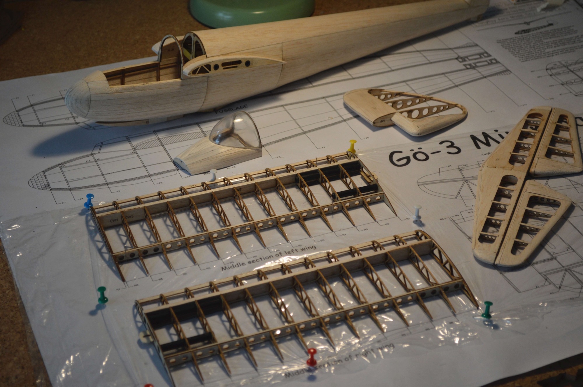 Mini Moa kit 1422mm Magnificent Old School Glider Tony Ray's Masterpiece