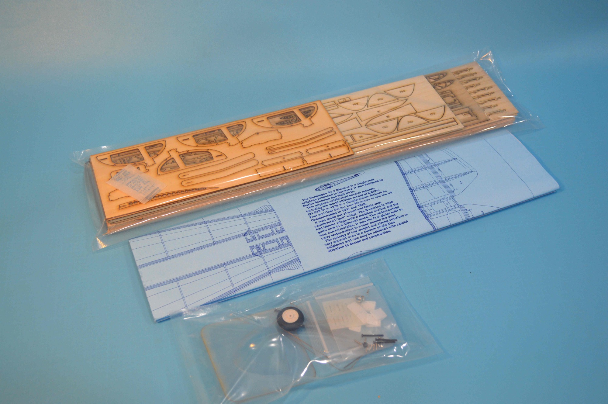 Mini Moa kit 1422mm Magnificent Old School Glider Tony Ray's Masterpiece