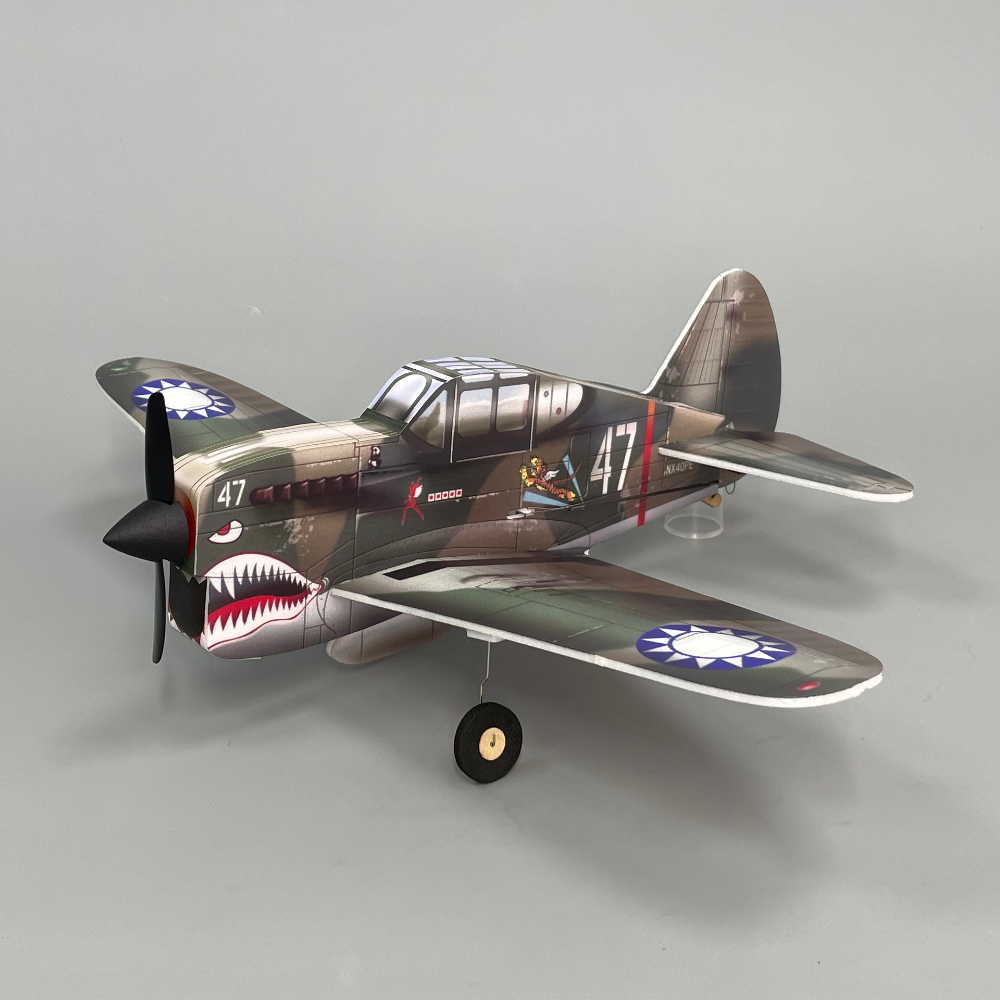 P-40 Flying tigers fighter 4CH 320mm micro RC aircraft kit