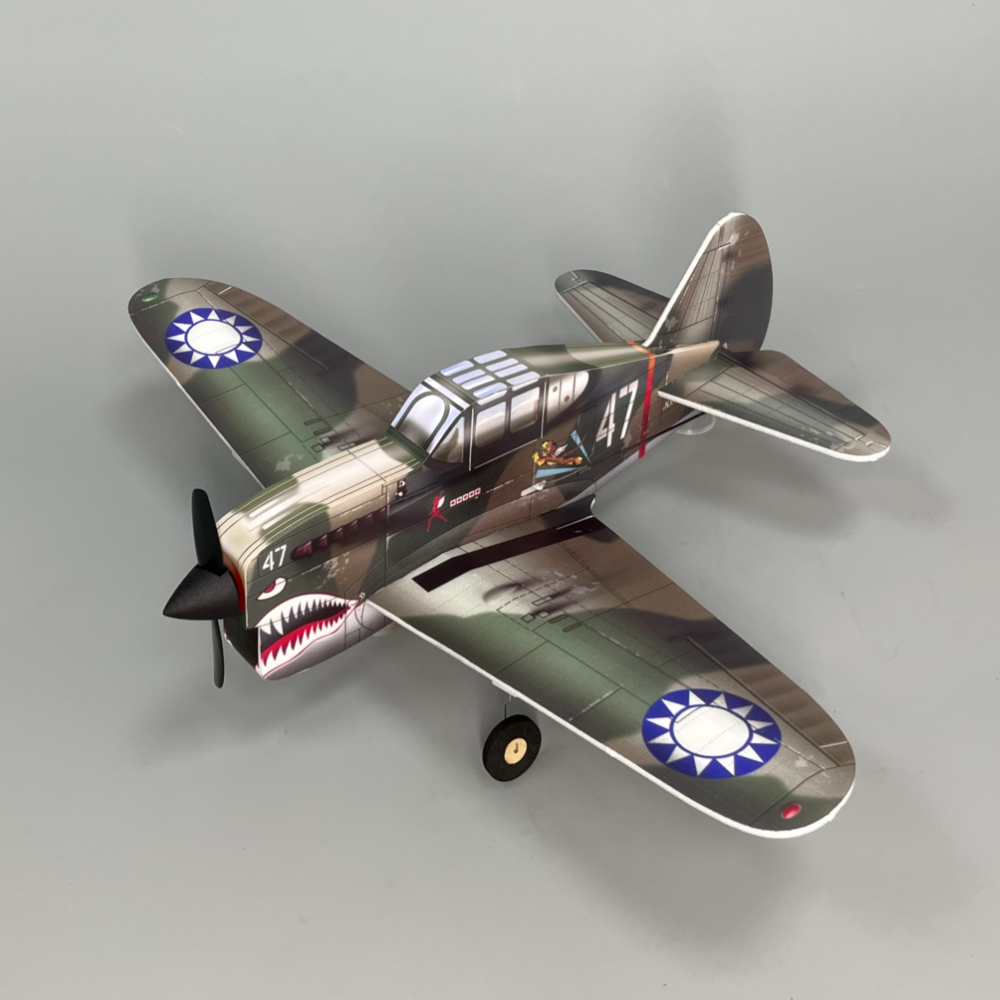 P-40 Flying tigers fighter 4CH 320mm micro RC aircraft kit