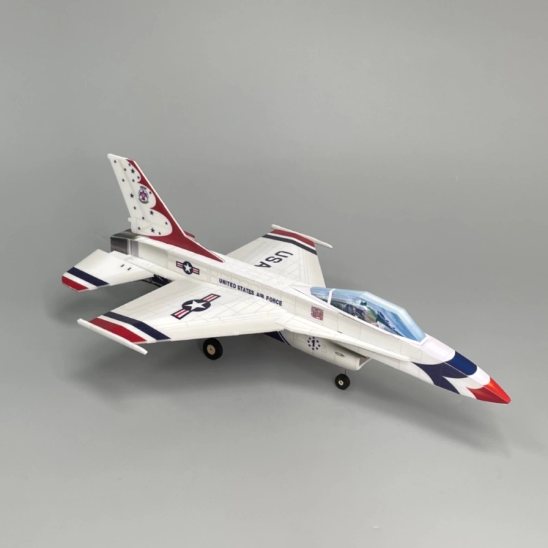 [US] F16 Thunderbird 3CH all-moving tail 250mm pusher micro RC aircraft kit