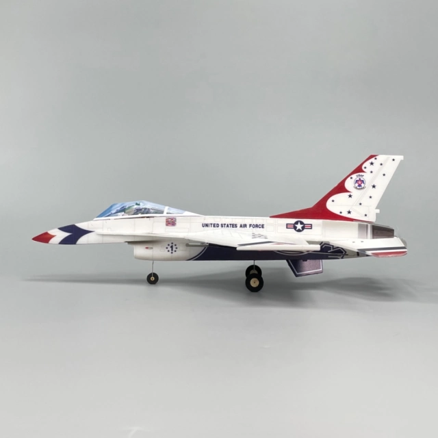 [US] F16 Thunderbird 3CH all-moving tail 250mm pusher micro RC aircraft kit