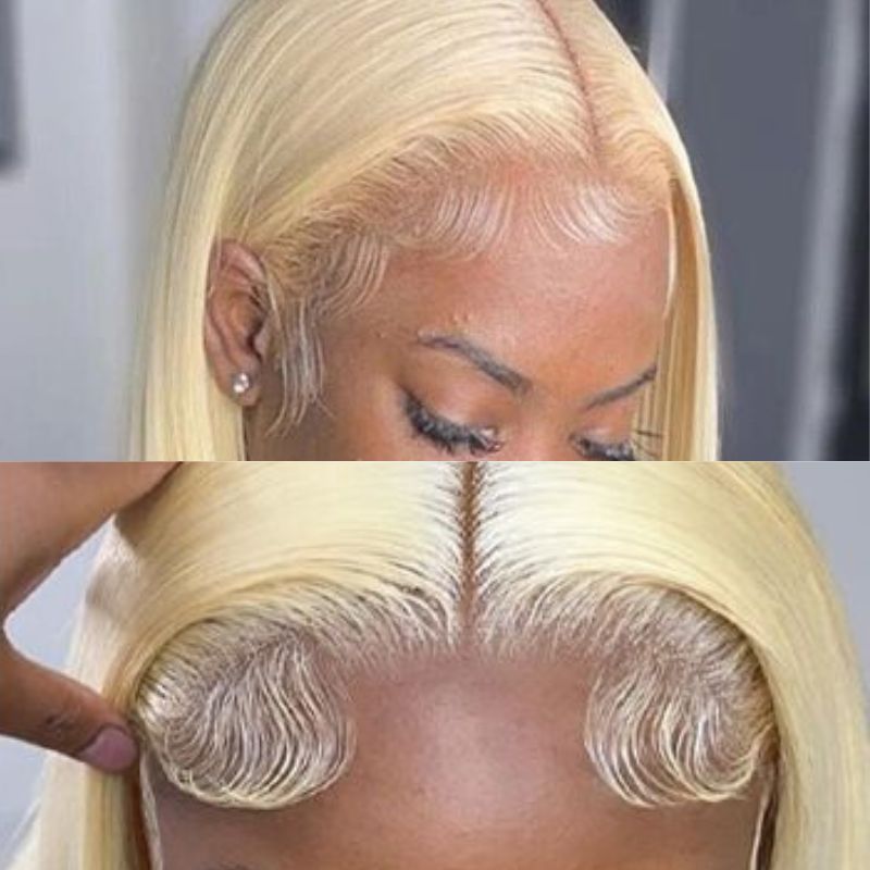 Pwigs Lace Front HD Swiss Lace #613 Blonde Baby Hair Blonde Hairline HD ...