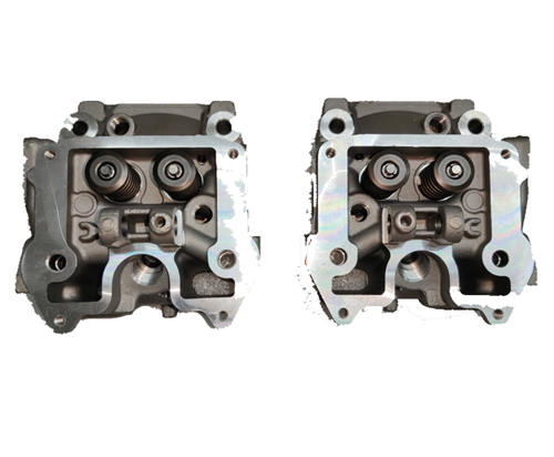 Left and Right Cylinder Heads Assy. Kit W/ Valve and Springs Assembled ...