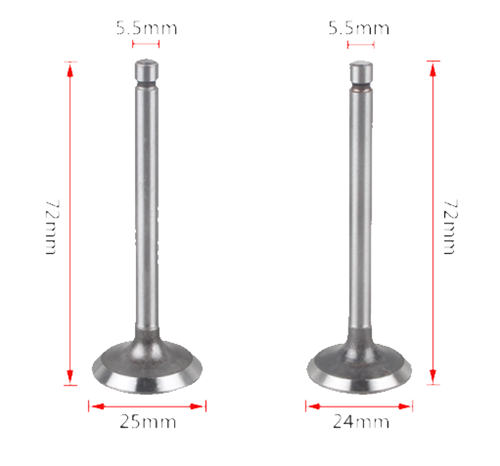 Intake And Exhaust Valves Kit For China Model 168FD 170FD 3HP/3.5HP ...