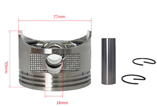 Piston W/. Pin and Circlip 77MM Dia. Fits For 2V77 GX620 V-Twin ...