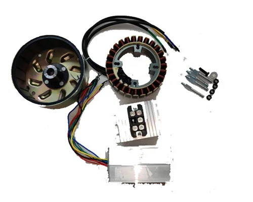 2KW DC Generator Kit (Rotor+Stator+Rectifier+Controller+Switch Buttons ...
