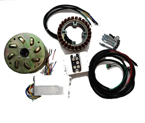 2KW DC Generator Kit (Rotor+Stator+Rectifier+Controller+Switch Buttons ...