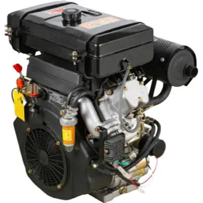WSE-2V92F 25HP 997CC V-Twin Air Cool Diesel Engine W/ Electric Starter ...