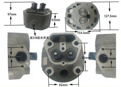 Cylinder Head Complete(Model A) With Valves Springs Assembled For ...