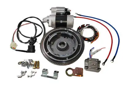 Electric Start Rebuild Kit( With New Flywheel, Stater,Regulator,Switch ...