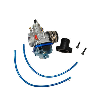 PWK 26 26MM Clear Blue Bottom Carburetor With Intake Pipe and Coupling ...
