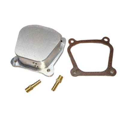 Billet Aluminum Valve Cover with NPT Nozzles and Corky Gasket For Small ...