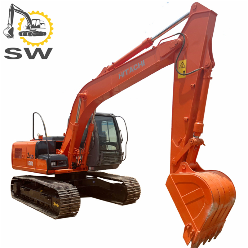 Used HITACHI ZX130 ZX130H Excavator, medium crawler backhoe excavator ...