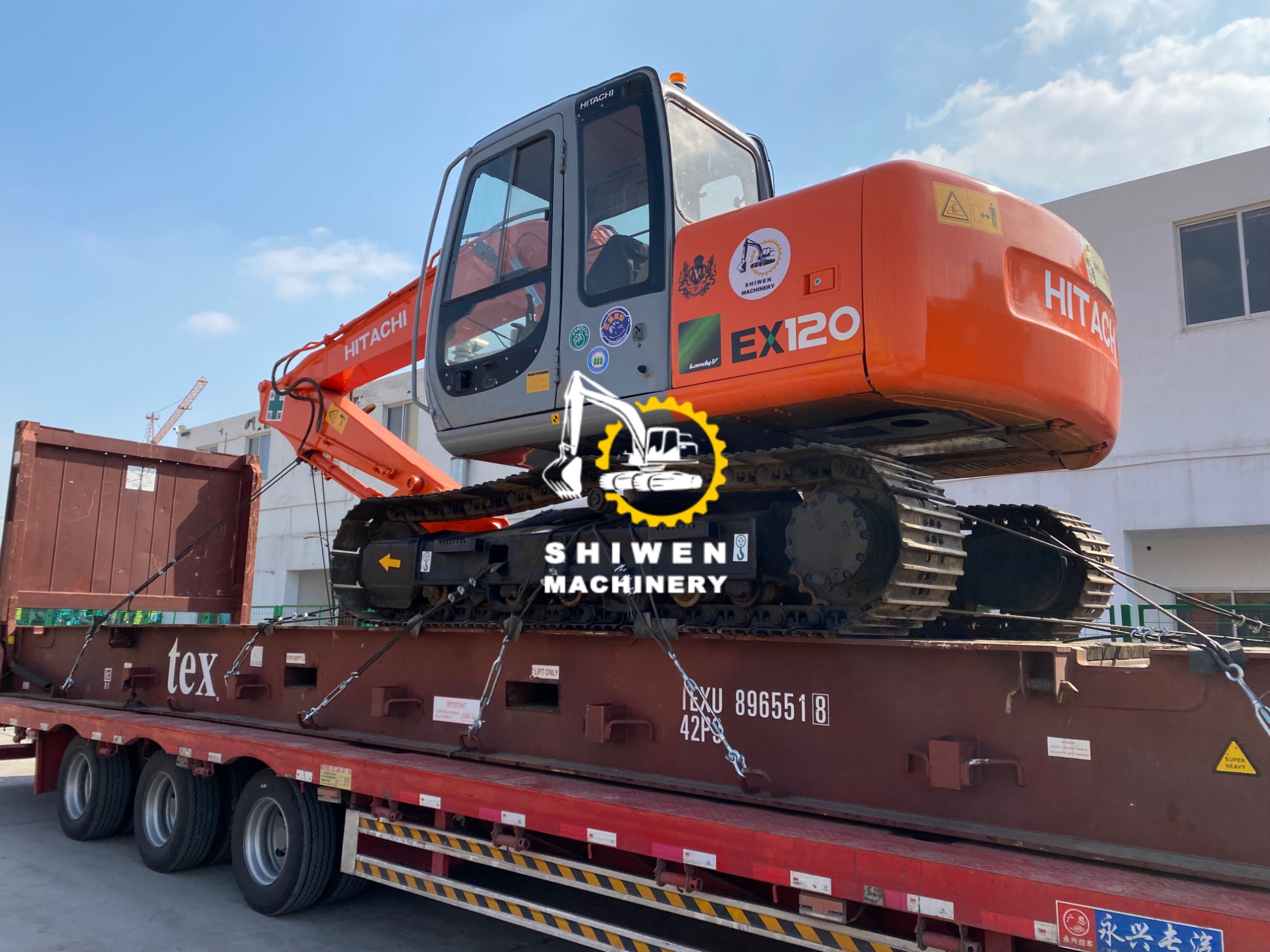 Ship Hitachi EX120 excavator to Malaysia, Hitachi EX120-5 EX120-1 EX130 ...