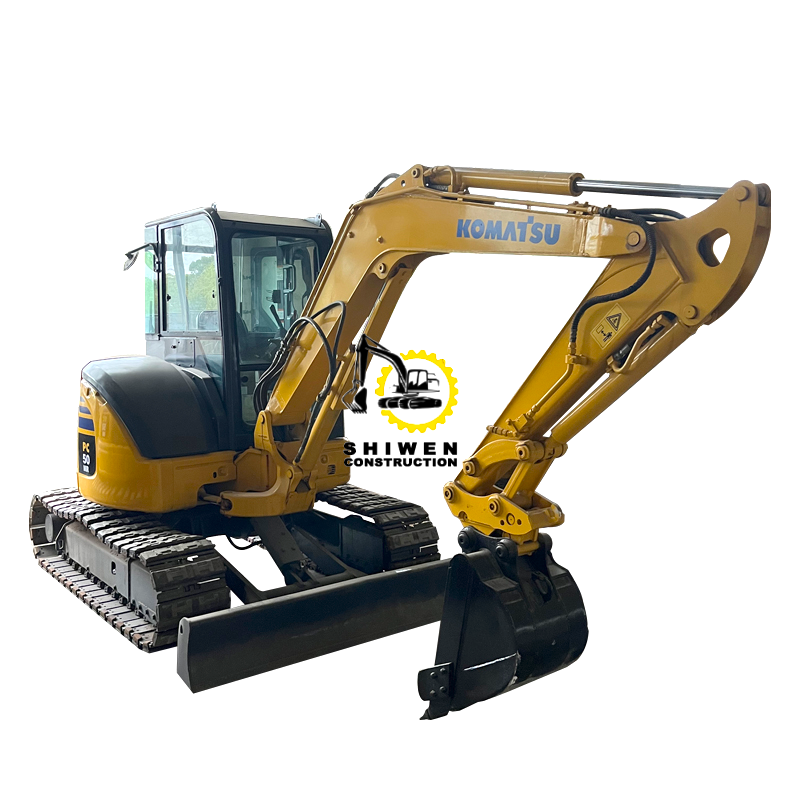 Used excavator Komatsu PC50, Komatsu PC50MR PC50MR-3 PC55 PC40 PC35 excavator with dozer rubber ...
