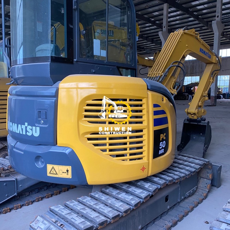 Used excavator Komatsu PC50, Komatsu PC50MR PC50MR-3 PC55 PC40 PC35 excavator with dozer rubber ...