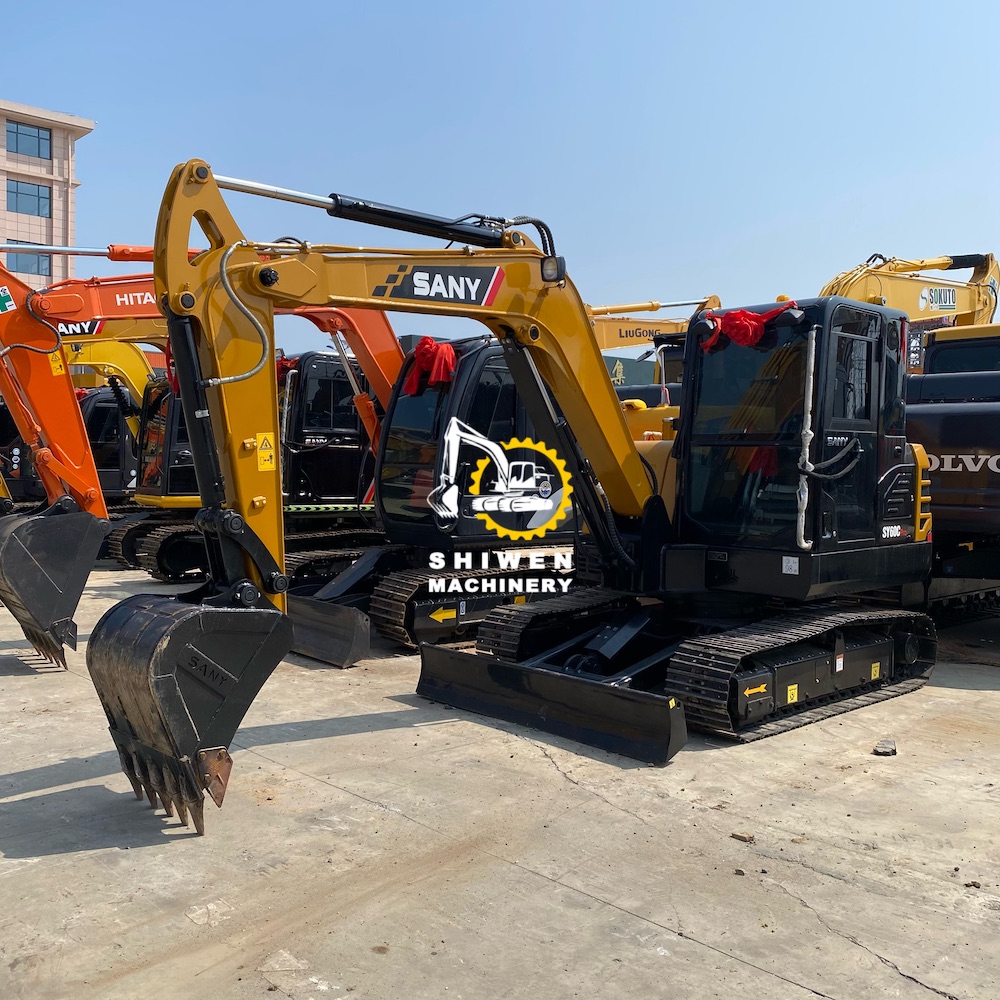 Used SANY SY60C 2022 mini excavadora en china, cheap good condition ...