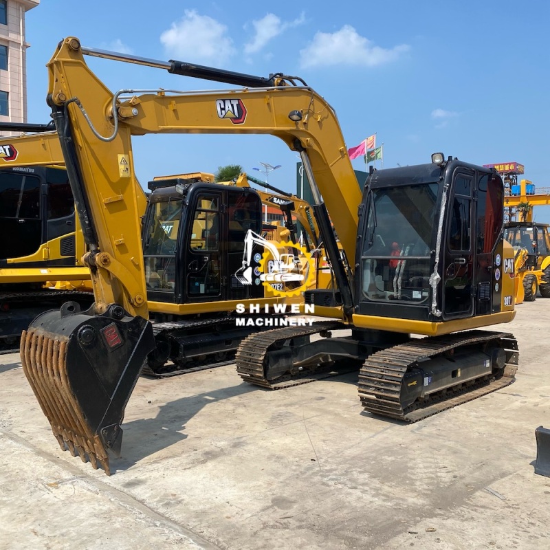 Used CAT307E mini backhoe excavator, Caterpillar 307 D 307E2 307E 307.5 ...