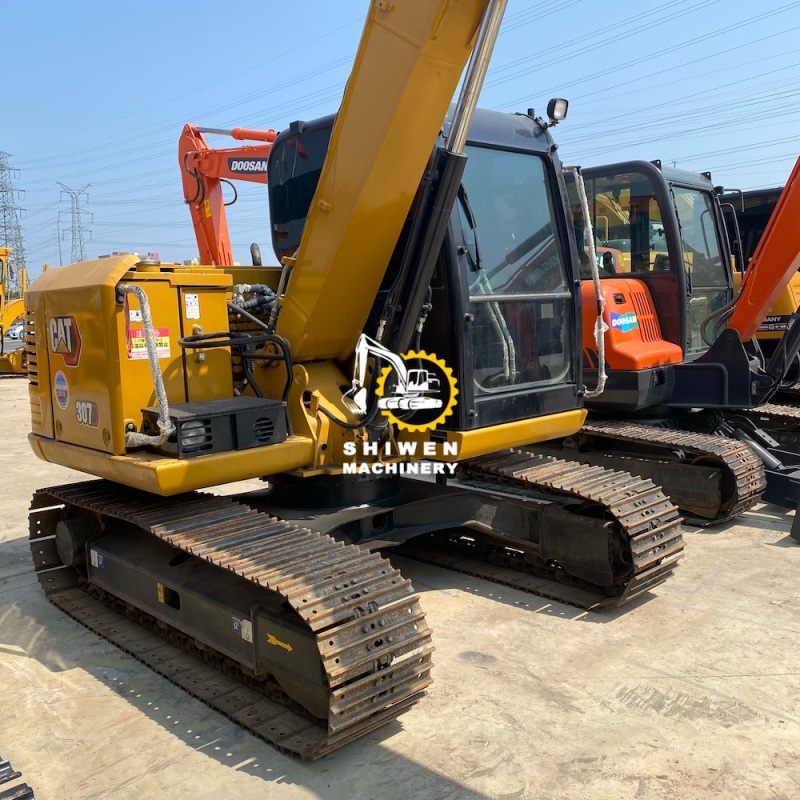 Used CAT307E mini backhoe excavator, Caterpillar 307 D 307E2 307E 307.5 ...