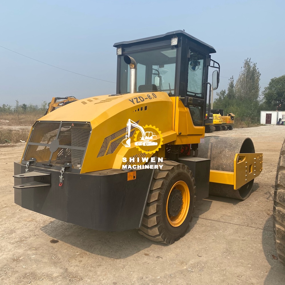 8 tons LuTong YZD-8.0 Single Wheel Road Roller | Used Road Roller ...