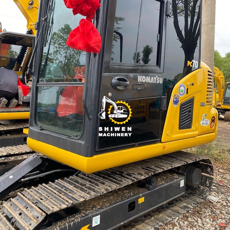 Used Komatsu backhoe PC70-8 mini digger, original Japan Komatsu PC70 ...