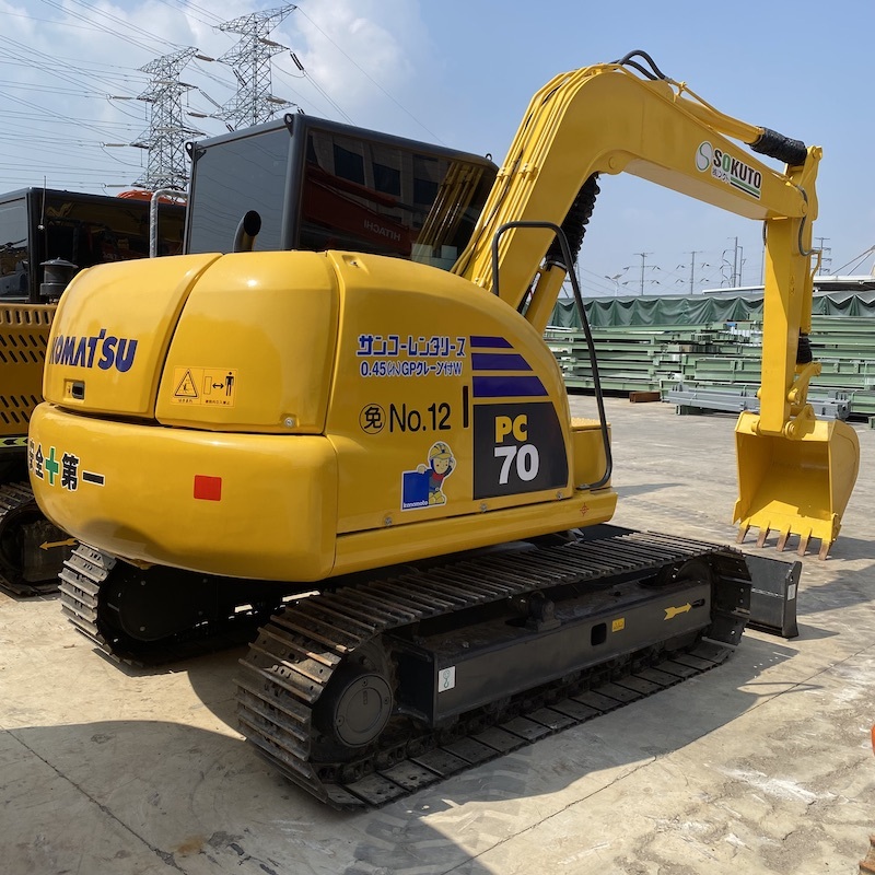 Used Komatsu PC70-8 7 ton excavator, mini excavadora Komatsu PC70 ...
