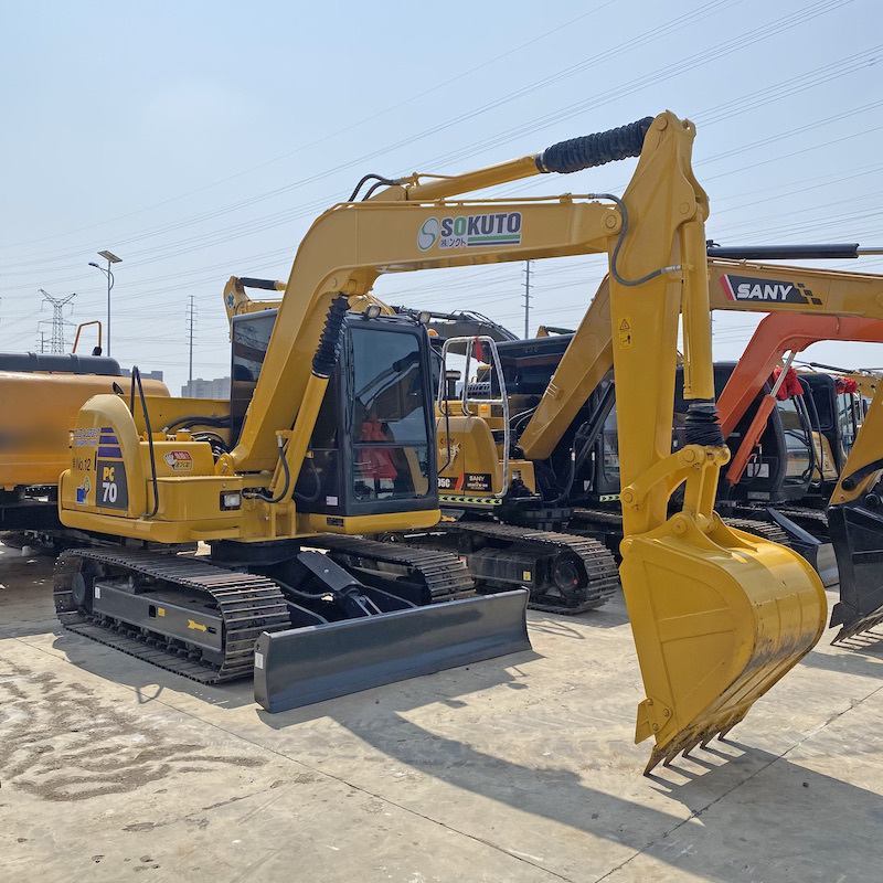 Used Komatsu PC70-8 7 ton excavator, mini excavadora Komatsu PC70 ...