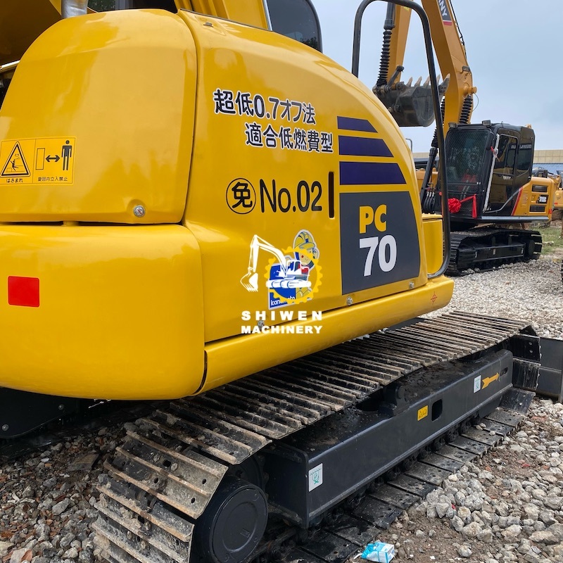 Used Komatsu backhoe PC70-8 mini digger, original Japan Komatsu PC70 ...