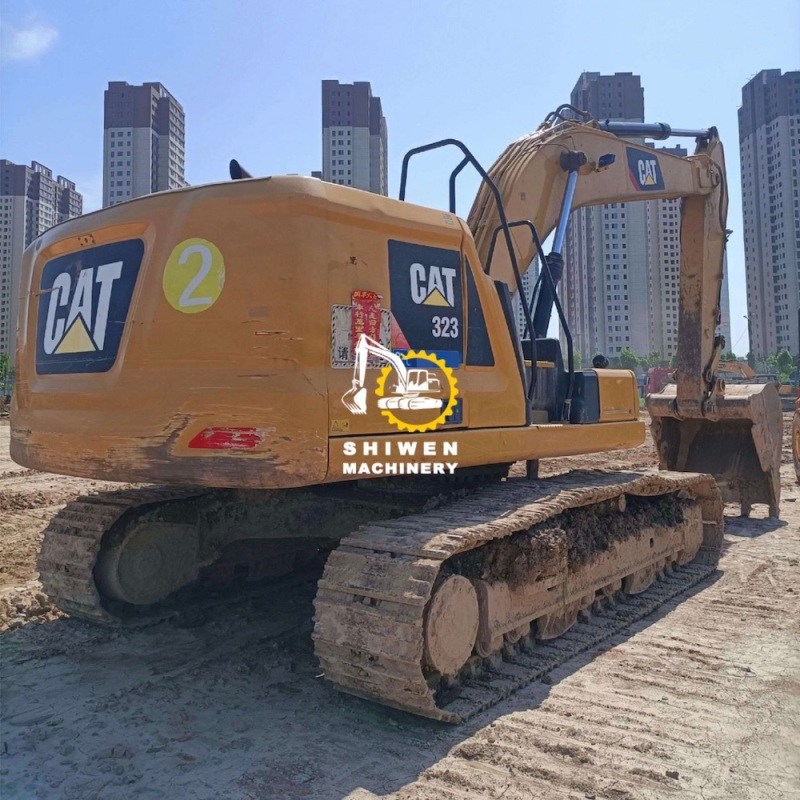 Used CAT 323 excavator with 6 cylinder perkins engines, CAT323 CAT320 ...