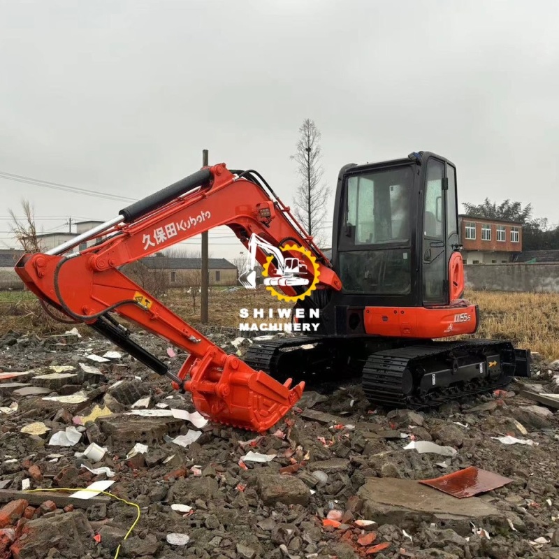 Kubota KX155-5 KX155-3 KX165-3 KX163-3 mini excavator for farm, used ...
