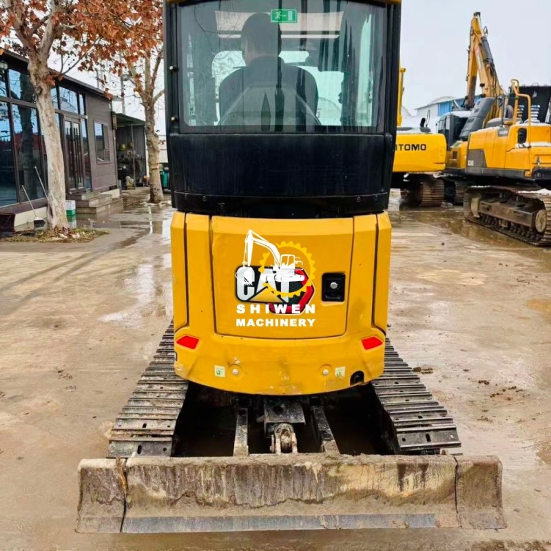 Used mini excavator CAT 302 CR with side swing boom and zero tail, CAT 301.5 302 303 304 305 305 ...