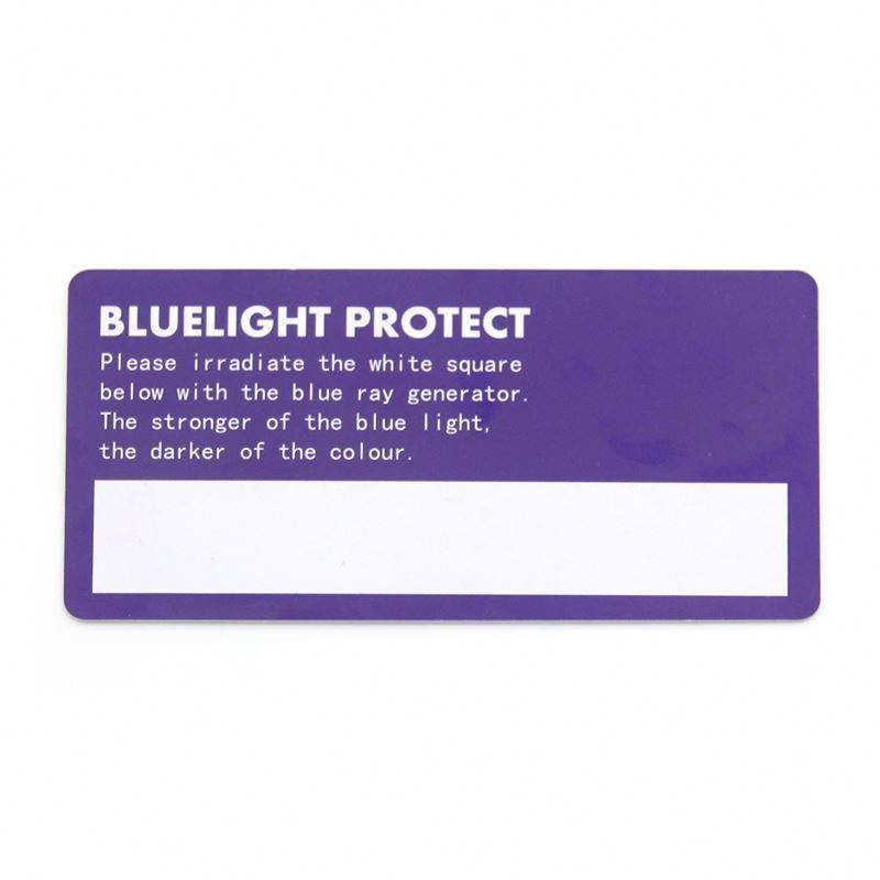 Protect Eyes Blue Light Testing Card,Accessories