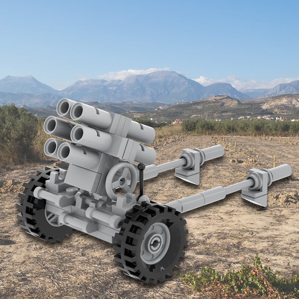 MOC5025 Military Series Multiple Howitzer Army Weapon Cannon Building ...